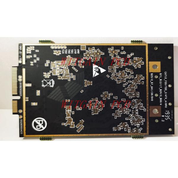 Quality Custom Green Fr4 HDI PCB Board / 10 Layer Pcb Black Solder Mask 7Mil BGA for sale