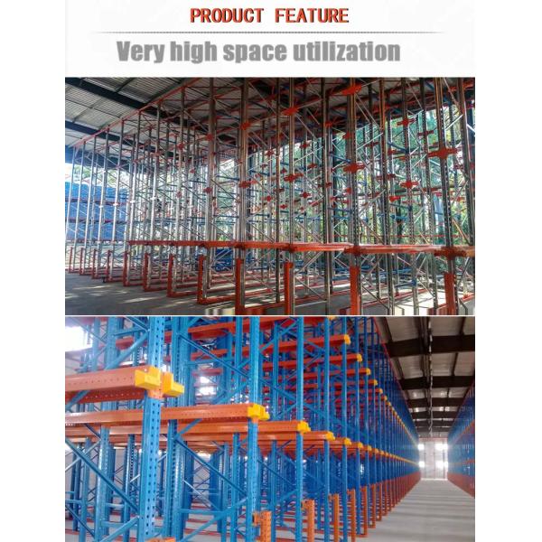 Quality 2-6 Levels Drive In Pallet Racking Heavy Duty Customized Size for sale