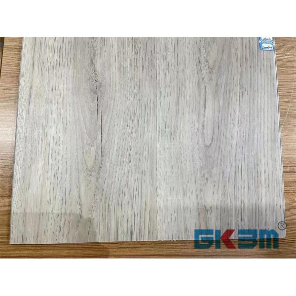 Quality LS-W8004 Fireproof Anti Slip SPC Flooring Light Brown With Grey for sale