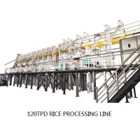 Quality Compact Structure Rice Mill Machine 120 Ton Per Day Production Capacity for sale