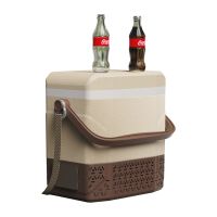 Quality 12V DC Camping Car Fridge with Shoulder Belt and Handle Temperature Range -20 10 for sale