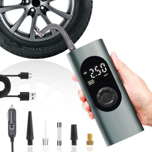 Quality YANTU AM32 Metal 150PSI Wireless Bike Portable Air Compressor with Powerbank Machine for sale