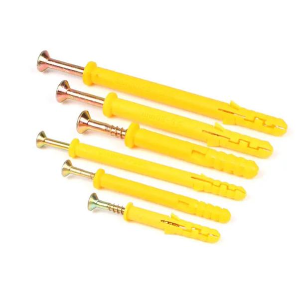 Quality Load Capacity Polypropylene Expanding Wall Anchors With Mating Nail Brick Expansion Anchors for sale
