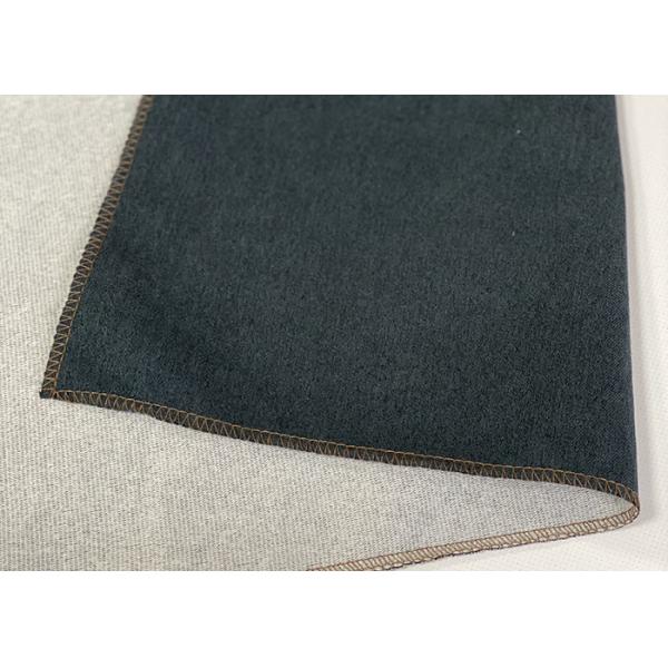 Quality 228gsm Black Chenille Upholstery Fabric Abrasion Resistant for sale