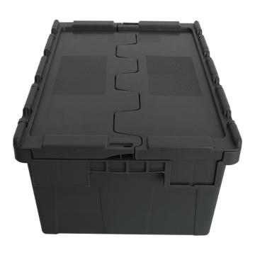 Quality Clear Waterproof Logistic Storage Plastic Storage Box with Hinged Lid and for sale