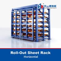 Quality Roll Out Metal Structure Rack Heavy Duty Manual Horizontal Sheet Metal Storage Rack Industrial Use for sale
