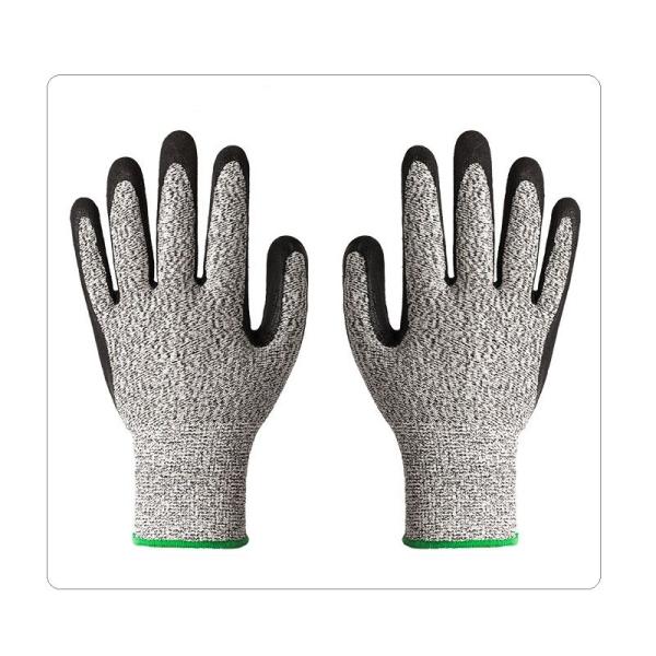 Quality Wood Working And Warehousing Puncture Proof Grey HPPE Cut Resistant Gloves for sale