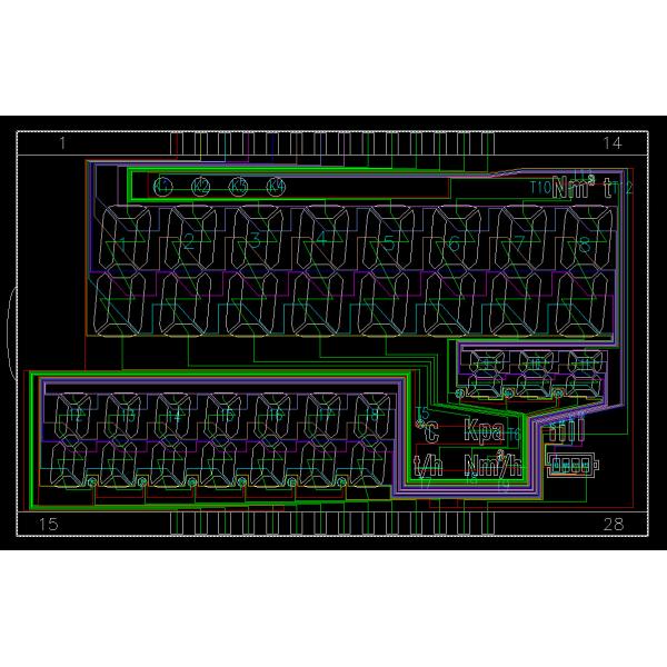 Quality Customized Vehicle Controller Seven Segment Display Lcd TN for sale
