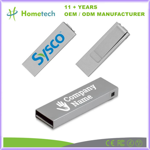 Quality 2.0/3.0 USB Flash Drive 8GB 16GB 32GB 64GB 128GB Mini Pendrive Metal Clip Memory Stick for sale