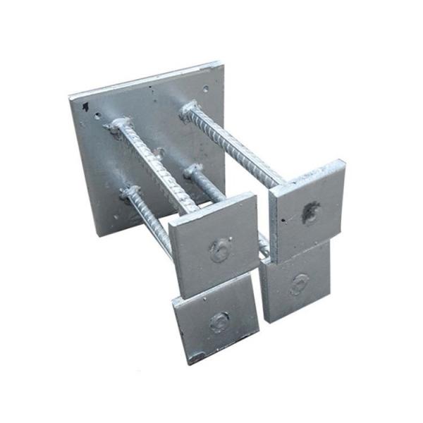 Quality 100mm Steel Embed Plates Mild Steel Parts Galvanized Steel Sheet Concrete Odm for sale