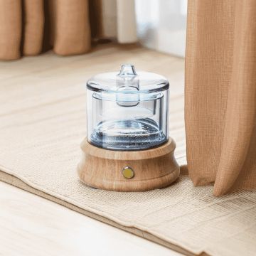 Quality Solid Wood Glass Essential Oil Ultrasonic Air Humidifier Aroma Diffuser for sale