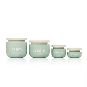 Quality Round Body Butter Container Leak Proof Cosmetic Green Cream Jar 30ml for sale