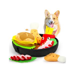 Quality Upgrade Your Pet's Playtime with 2022 Dog Breakfast Toy Interactive Plush Hide for sale