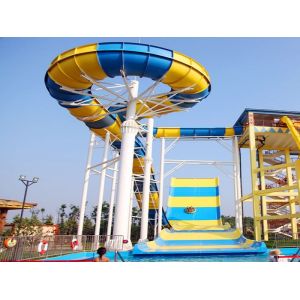 Quality Giant Boomerang Water Slide For Family / Outdoor Water Park Equipment for sale