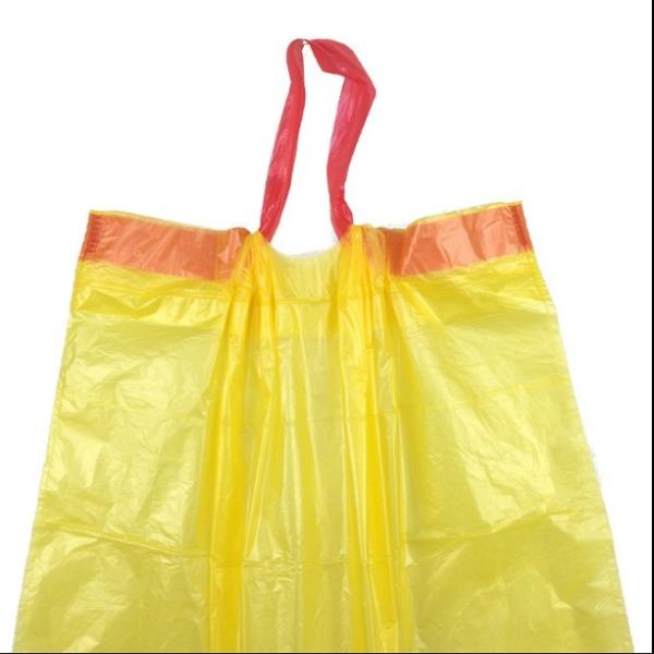 Quality Embossed Kitchen Trash Bags with Tie Tape Drawstring Handles 5-50 mic Thickness for sale