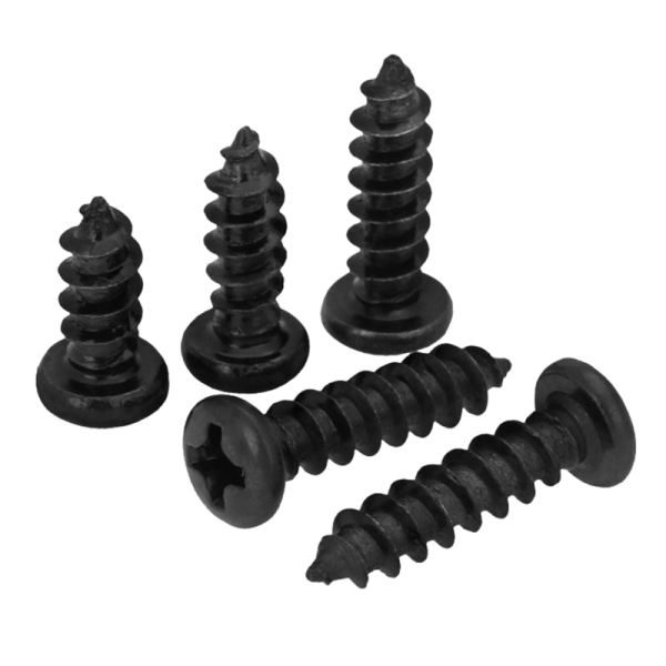 Quality Black PA cross screw round head self tapping screw pan head self tapping electronic small self tapping screw M4/M5/M6 for sale
