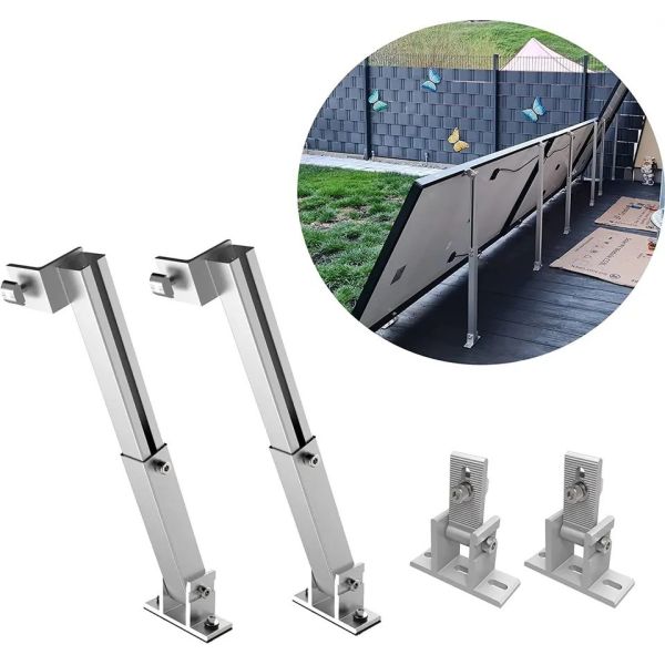Quality Adjustable Solar Metal Roof Bracket for RV System Aluminum Energy Solar Ground Product for sale