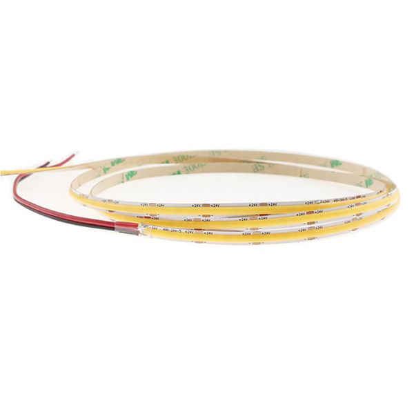 Quality 12w/M Adjustable Color Temperature LED Strip Lights 24V 400 Leds/M 5mm Single for sale
