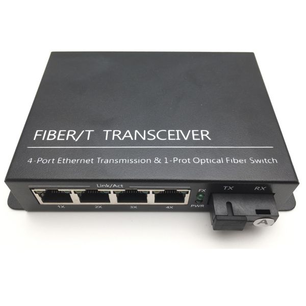 Quality SC 2 RJ45 Fiber Optic Transceiver 850nm 1310nm 1550nm Single Mode 10 / 100m for sale