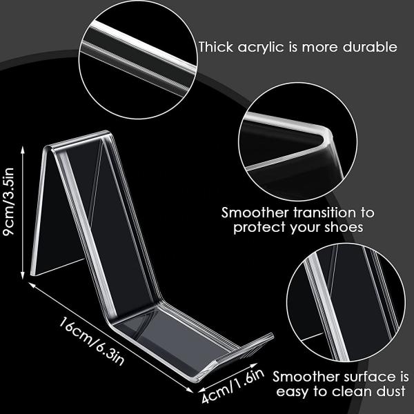 Quality Transparent Acrylic Stand Sandals Acrylic Shoe Rack Store Display Support Clear for sale