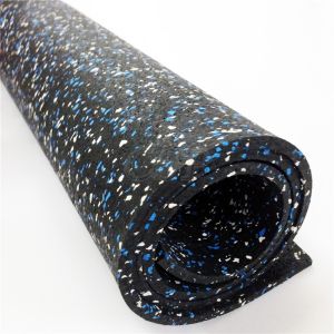 Quality Black Rubber Floor Rolls 1.25m 1.22m 1m Exercise Flooring Rolls for sale