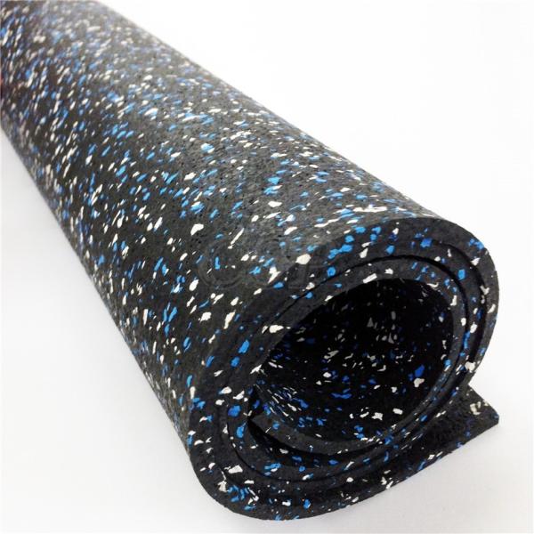 Quality Exercise GYM Black Rubber Flooring Rolls 1.25m 1.22m 1m for sale