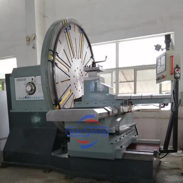 Big Face Plate Lathe Machine Facing Machine Tools Flange Processing ...