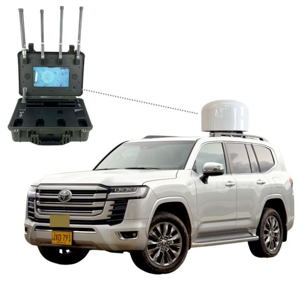 Quality SUV Vehicle Drone Jammer 8KM Detection FPV 3KM Countermeasure Anti Drone Solution for sale