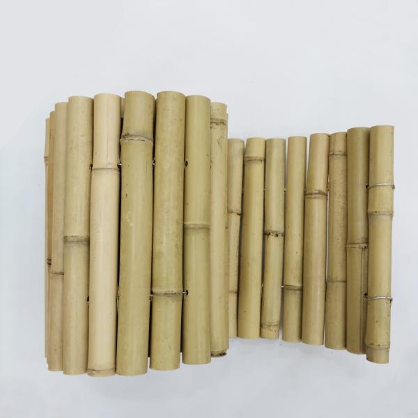 Quality Bamboo Short Fence Outdoor Landscape Edging Flexible Decorative Border for sale