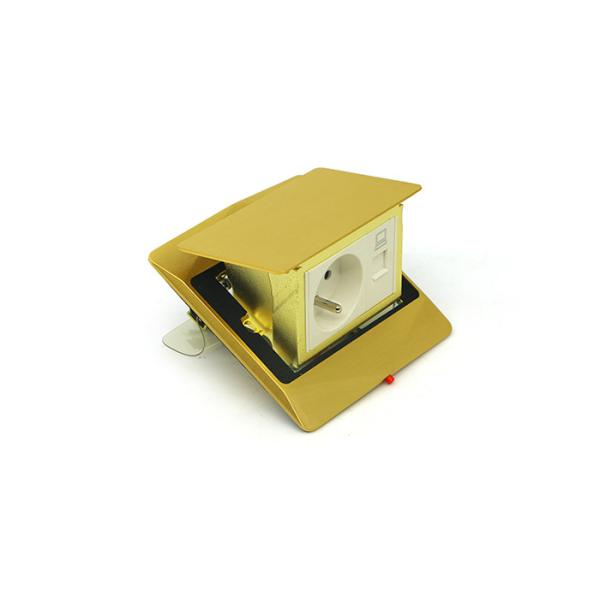 Quality Brass Top IP Rated Floor Socket Pop - Up Design With CE / ISO Certification for sale