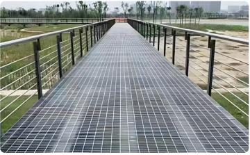 Hot dip galvanized steel grating