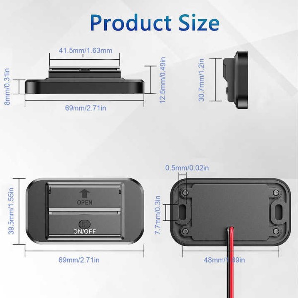 Quality Waterproof Fast Charging RV USB Charger Dual USB Socket With Switch for sale