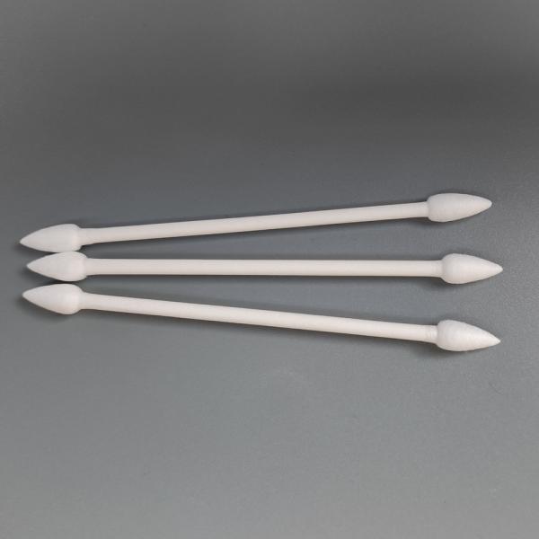 Quality Cleanroom Lint Free White Cotton Buds Cleaning Pointed Cotton Swabs for sale