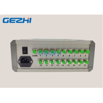 Quality FC Connector APC Desktop 1x18 Optical Switch Equipment for sale