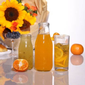 Quality Factory Price 200ml 250ml 350ml 500ml 1000ml Glass Sauce Bottle with Plastic Lid for sale