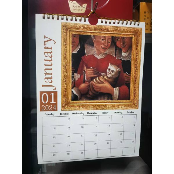 Quality Biodegradable Recycled Wall Calendar Printing High Definition Customizable for sale