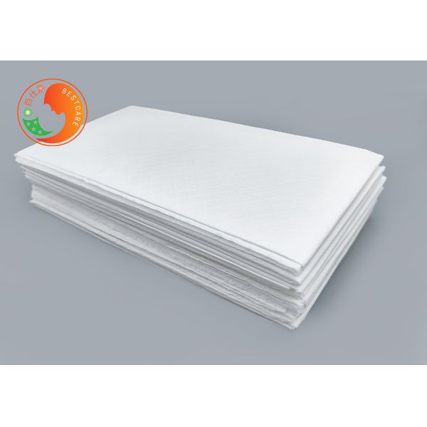 Quality Foldable White Disposable Diaper Mat Large Size With Waterproof Layer for sale