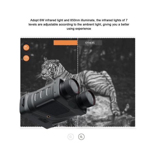 Quality Dark Viewing Night Vision Scope Lightweight High Power Binoculars For Hunting for sale