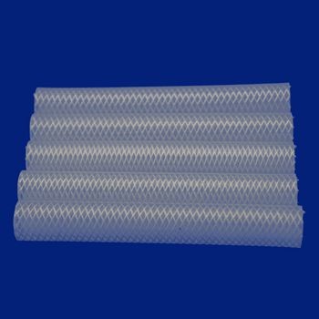 Quality Flexible Reinforced Braided Hose , White Soft Silicone Tubing Chemical for sale