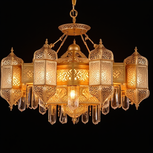 Quality Brass Base Vintage Copper Chandelier with E14 Bulb and Dimmer Support for sale