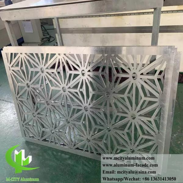 Quality CNC Cut Aluminum Partition Metal Screen with Powder Coated Finish in 1200x2400mm Decorative Panel for sale