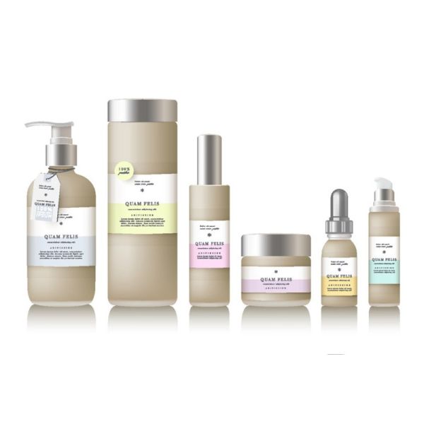 Quality PE BOPP Polyolefin Bottle Sticker Labels For Skincare Product Packaging for sale