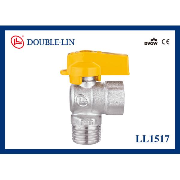Quality Aluminium Handle Male x Female Brass Gas Ball Valve for sale