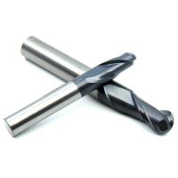 Quality HRC 45 55 60 65 Carbide Round Nose End Mill High Hardeness Wear Resistance for sale