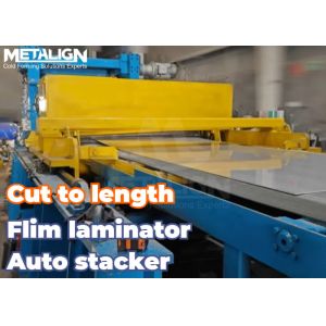 Quality High Auto Heavy duty sheet coil cutting machine With A Film Laminator 1.5mm -2 for sale