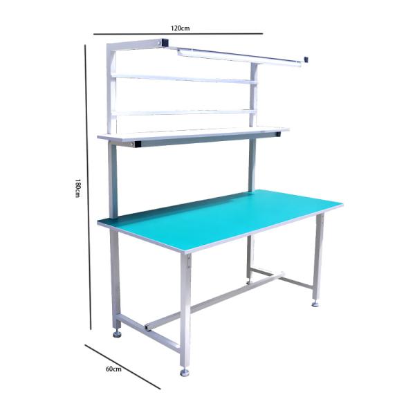 Quality Anti-Static Workbench 120x60x160cm Green ESD Workbench for sale
