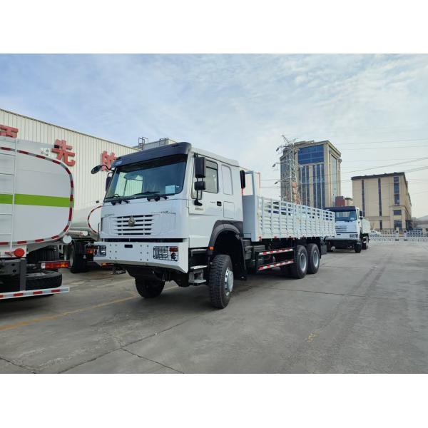 Quality Howo Full Drive Cargo Box Truck 400 HP 4 Axle for sale
