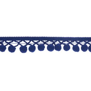 Quality Blue Pillow Curtain Ball Tassel 2.5cm Pom Pom Trim for sale