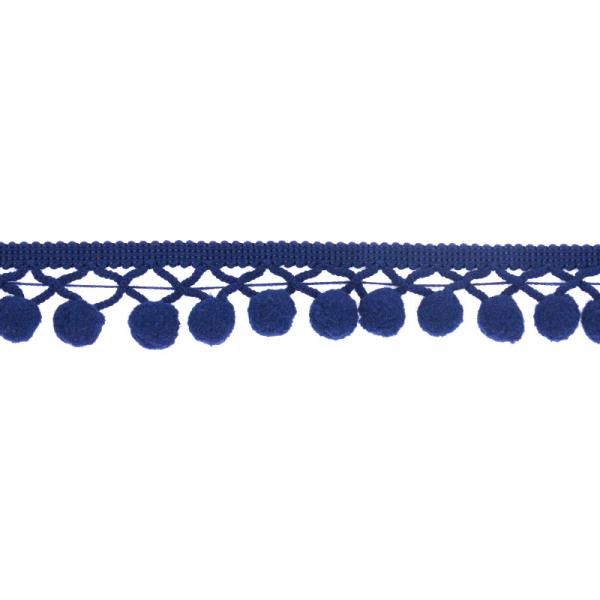 Quality Blue Pillow Curtain Ball Tassel 2.5cm Pom Pom Trim for sale