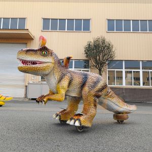 Quality Animatronic Dinosaur Ride with Three Wheels Electric Dinosaur Scooter for Kids for sale